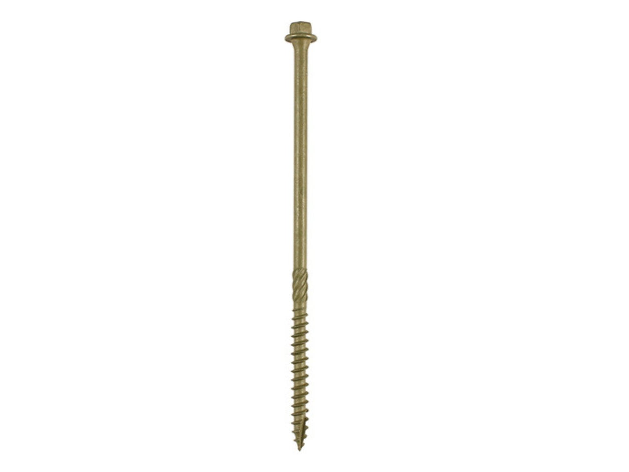 Timber Frame Landscaping Screws 150mm - Hex - Exterior - Green Organic ...